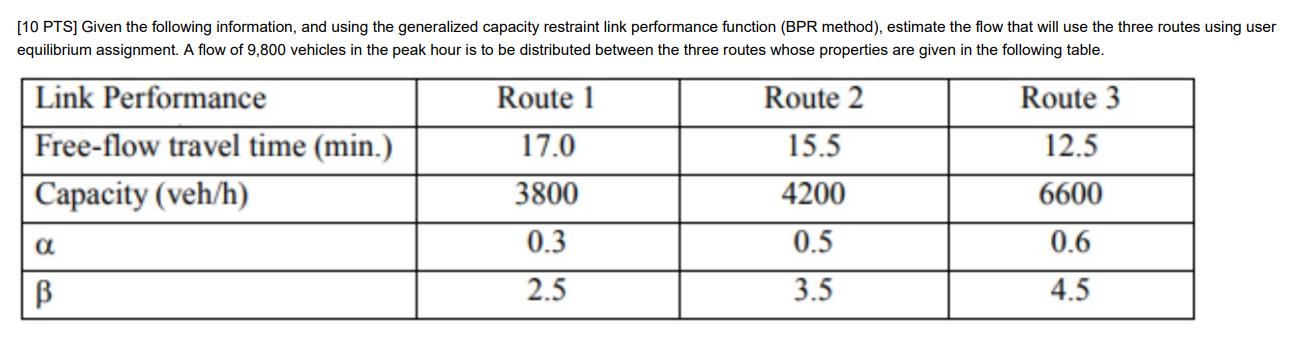 Solved [10 PTS] Given the following information, and using | Chegg.com