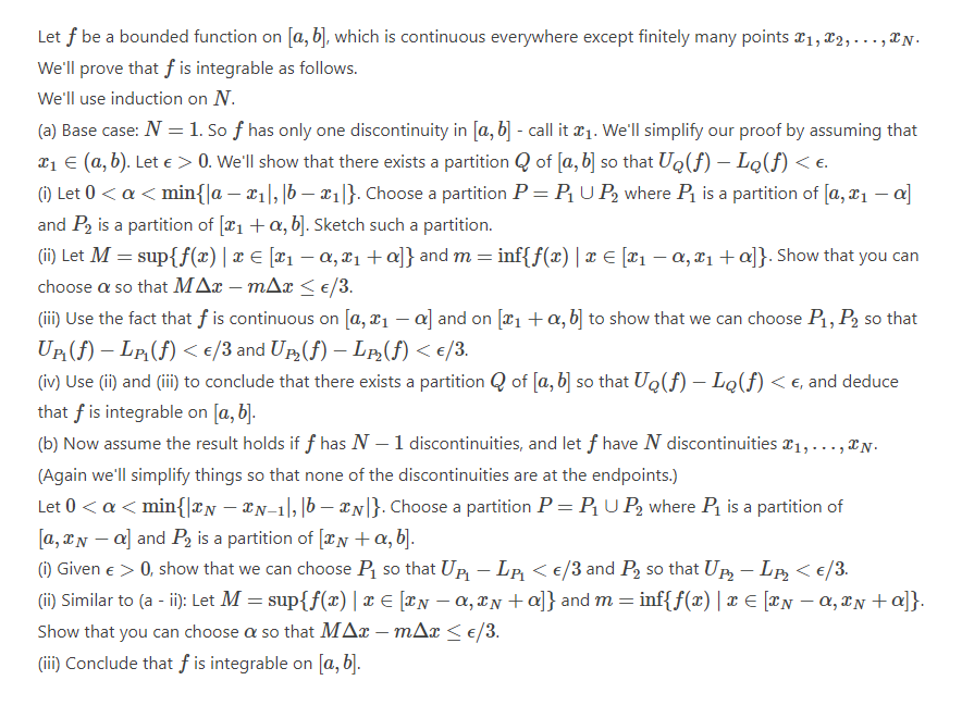 Solved Let f be a bounded function on [a,b], which is | Chegg.com