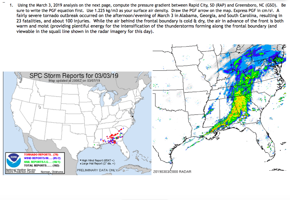 1. Using the March 3, 2019 analysis on the next page, | Chegg.com