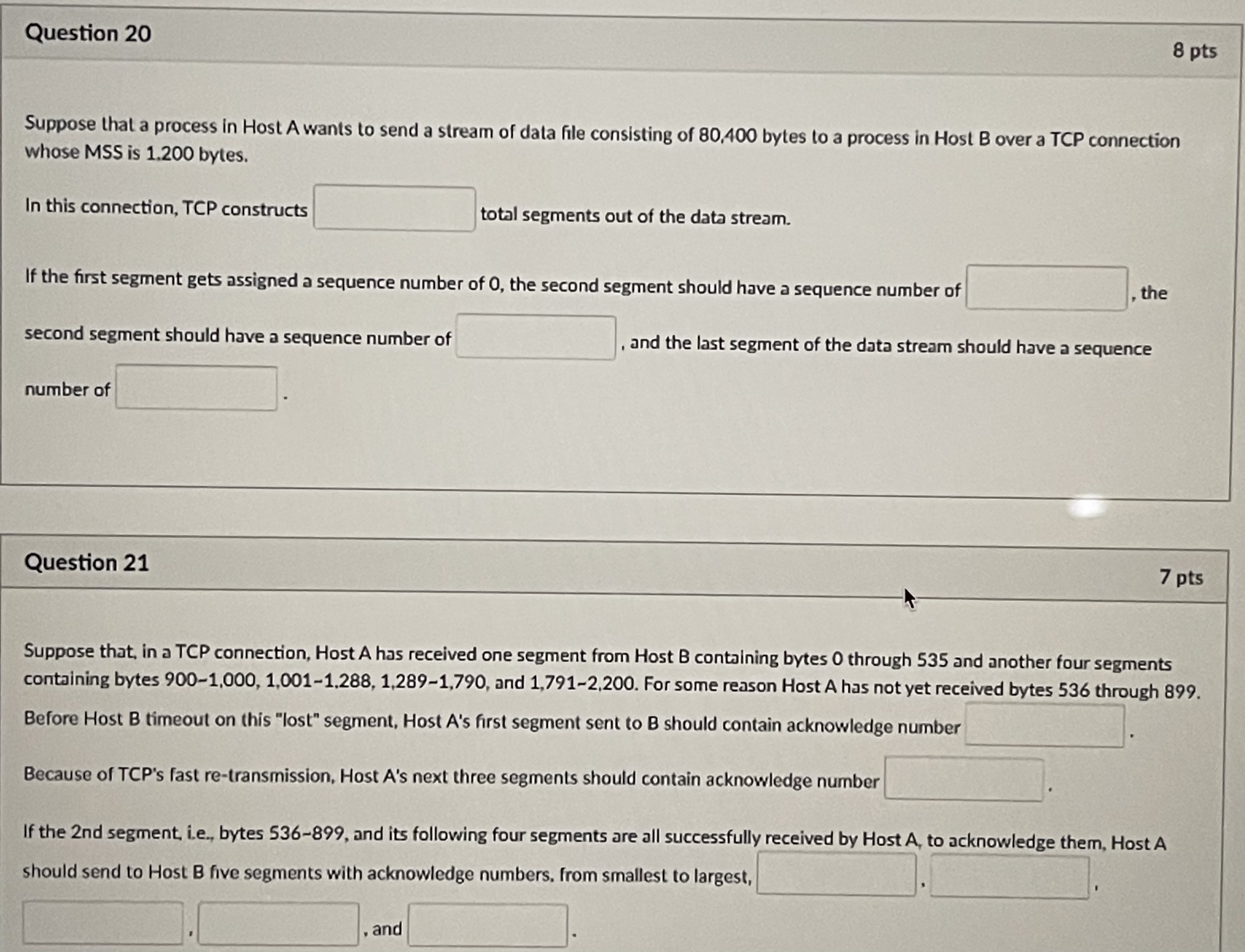 Solved Suppose that a process in Host A wants to send a | Chegg.com