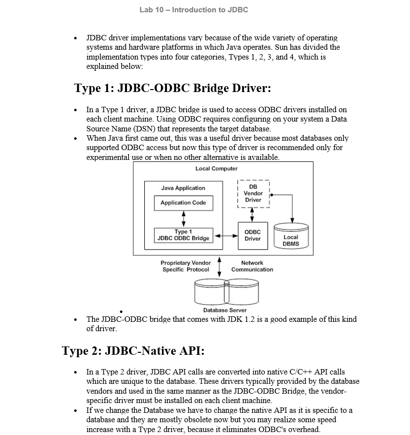 Solved Statement purpose Example program to demonstrate JDBC | Chegg.com