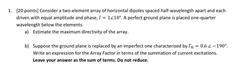 1 20 Points Consider A Two Element Array Of 8878