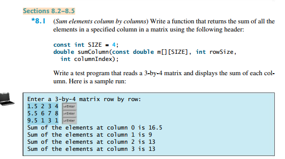 2 22 Pts Function With Matrix Argument 