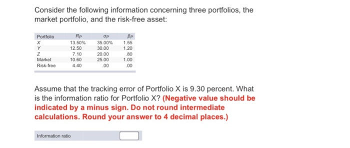 Solved Consider the following information concerning three | Chegg.com