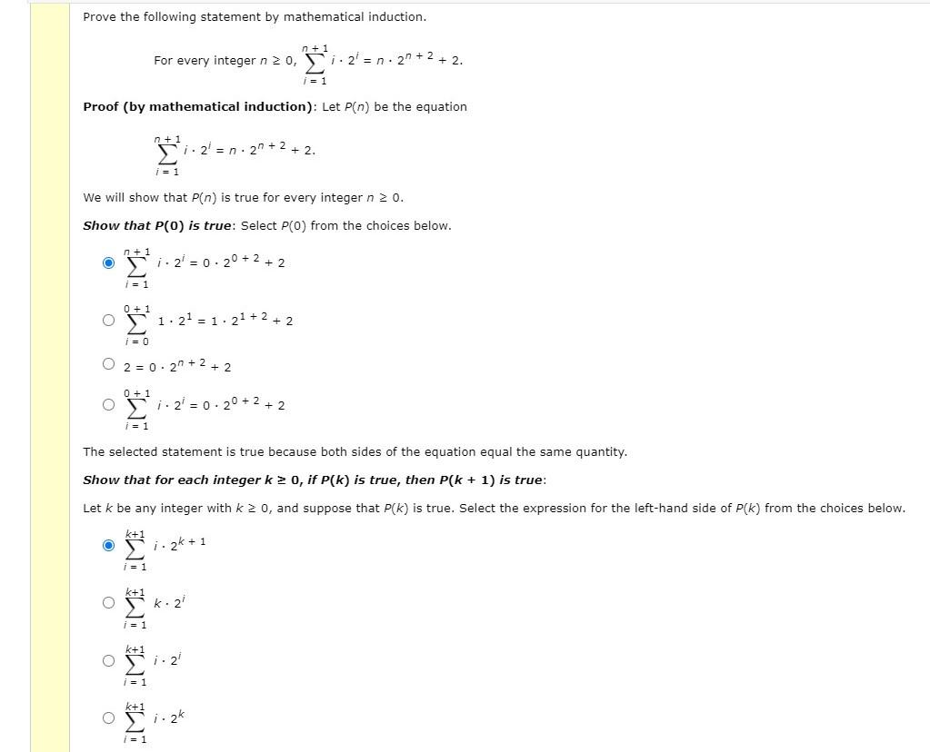 Solved Prove the following statement by mathematical | Chegg.com