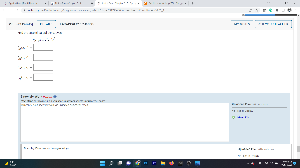 Solved Applications Rapididentity X Unit 1 Exam Chapter 5-7 | Chegg.com