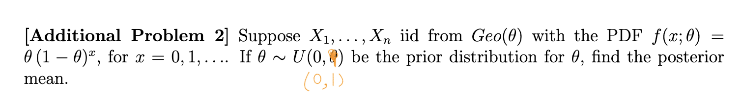 Solved [Additional Problem 2] Suppose X1,…,Xn iid from | Chegg.com