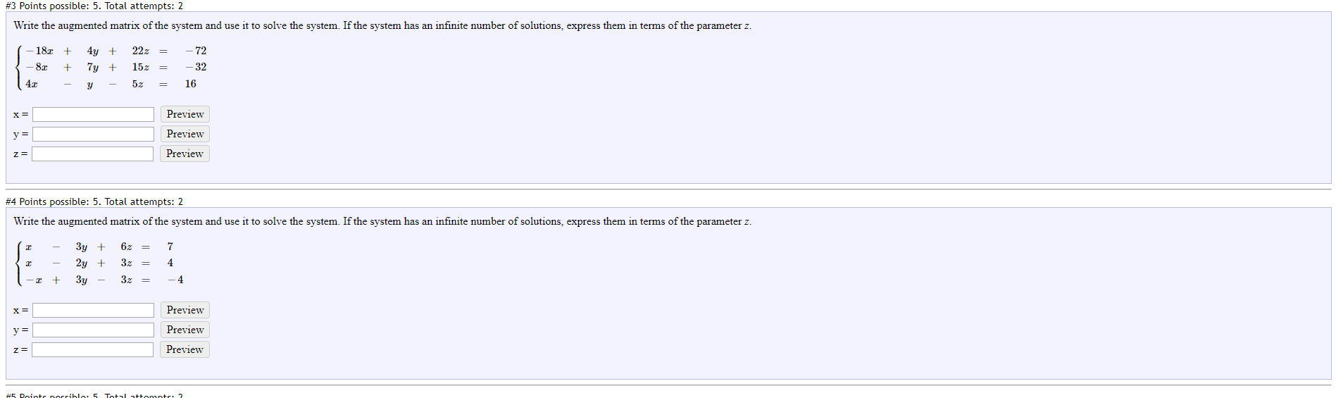 Solved #3 Points possible: 5. Total attempts: 2 Write the | Chegg.com