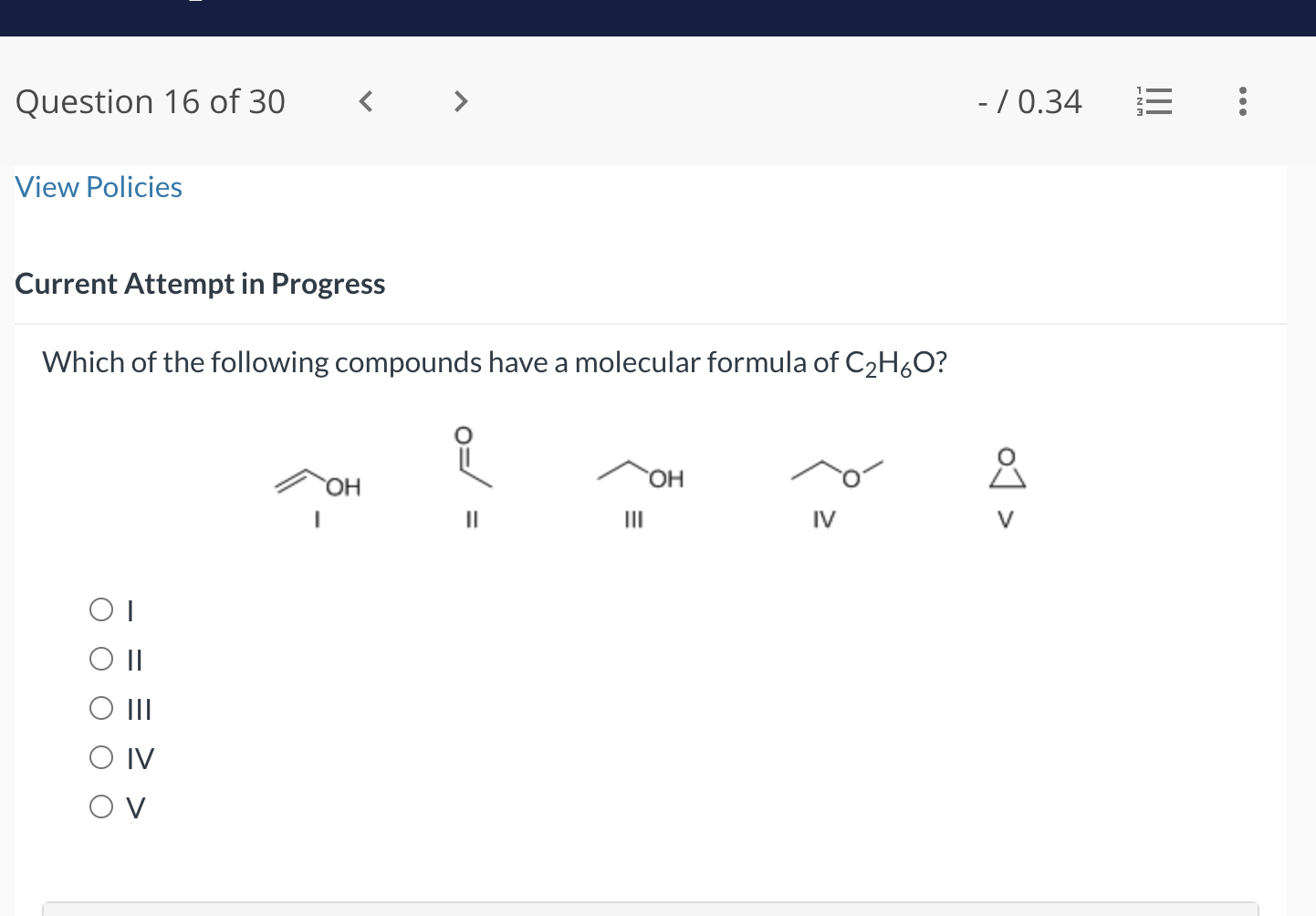 Solved Which of the following compounds have a molecular | Chegg.com