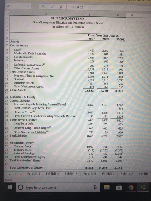 Exhibit 14 SUN MICROSYSTEMS Sun Microsystems | Chegg.com