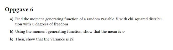 Solved a) Find the moment-generating function of a random | Chegg.com
