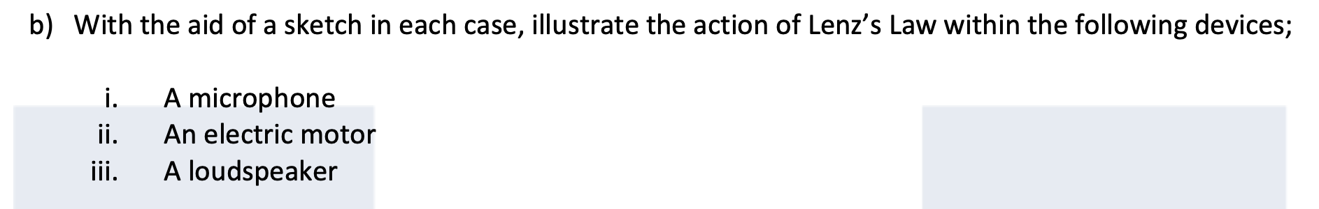 Solved b) With the aid of a sketch in each case, illustrate | Chegg.com