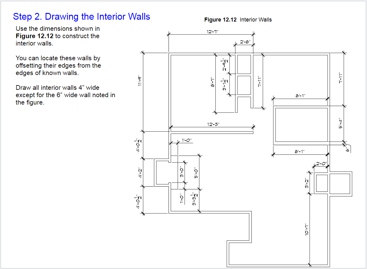 FLOOR PLAN INSTRUCTIONS-manual drafting Draw the | Chegg.com