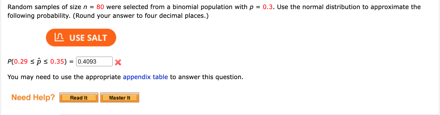Solved Random samples of size n = 80 were selected from a | Chegg.com