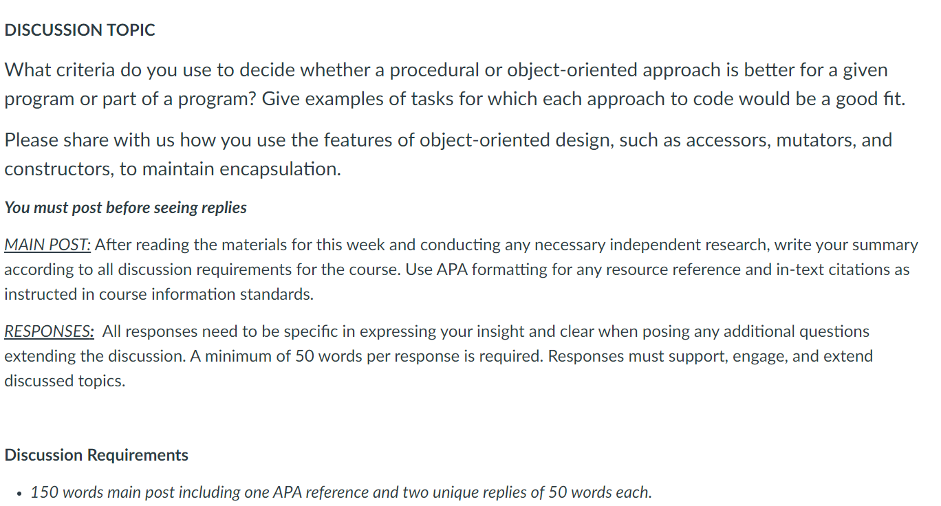 Solved What criteria do you use to decide whether a | Chegg.com