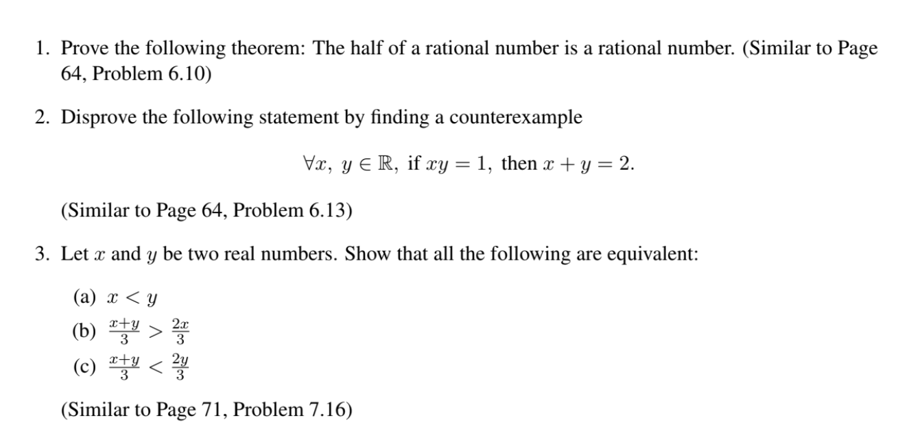 Solved 1. Prove the following theorem: The half of a | Chegg.com