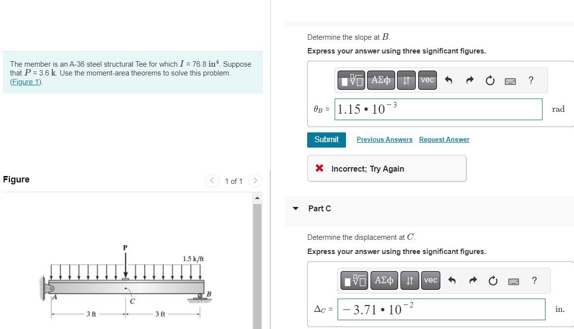 Solved The member is an A-36 steel structural Tee for which | Chegg.com