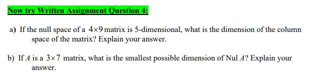 Solved Now try Written Assignment Question 4: a) If the null | Chegg.com