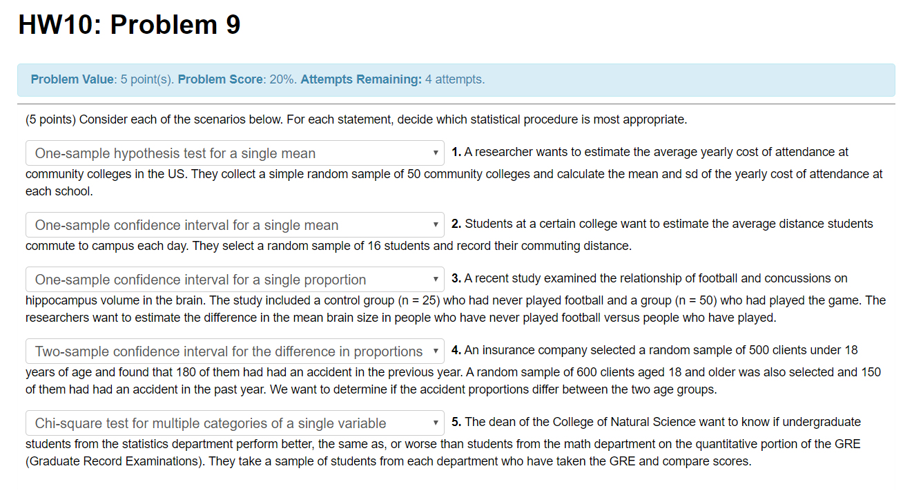 Solved HW10: Problem 9 Problem Value: 5 point(s). Problem | Chegg.com
