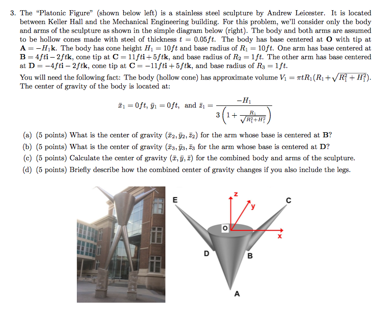 3. The "Platonic Figure" (shown below left) is a | Chegg.com