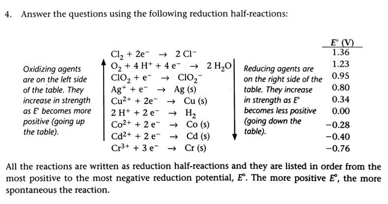 Solved 4 Answer The Questions Using The Following Reduction