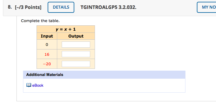 Solved 10. (-13 Points) DETAILS TGINTROALGP5 3.2.035. MY | Chegg.com