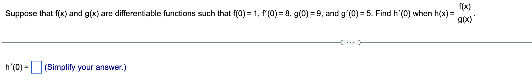 Solved Suppose that f(x) and g(x) are differentiable | Chegg.com