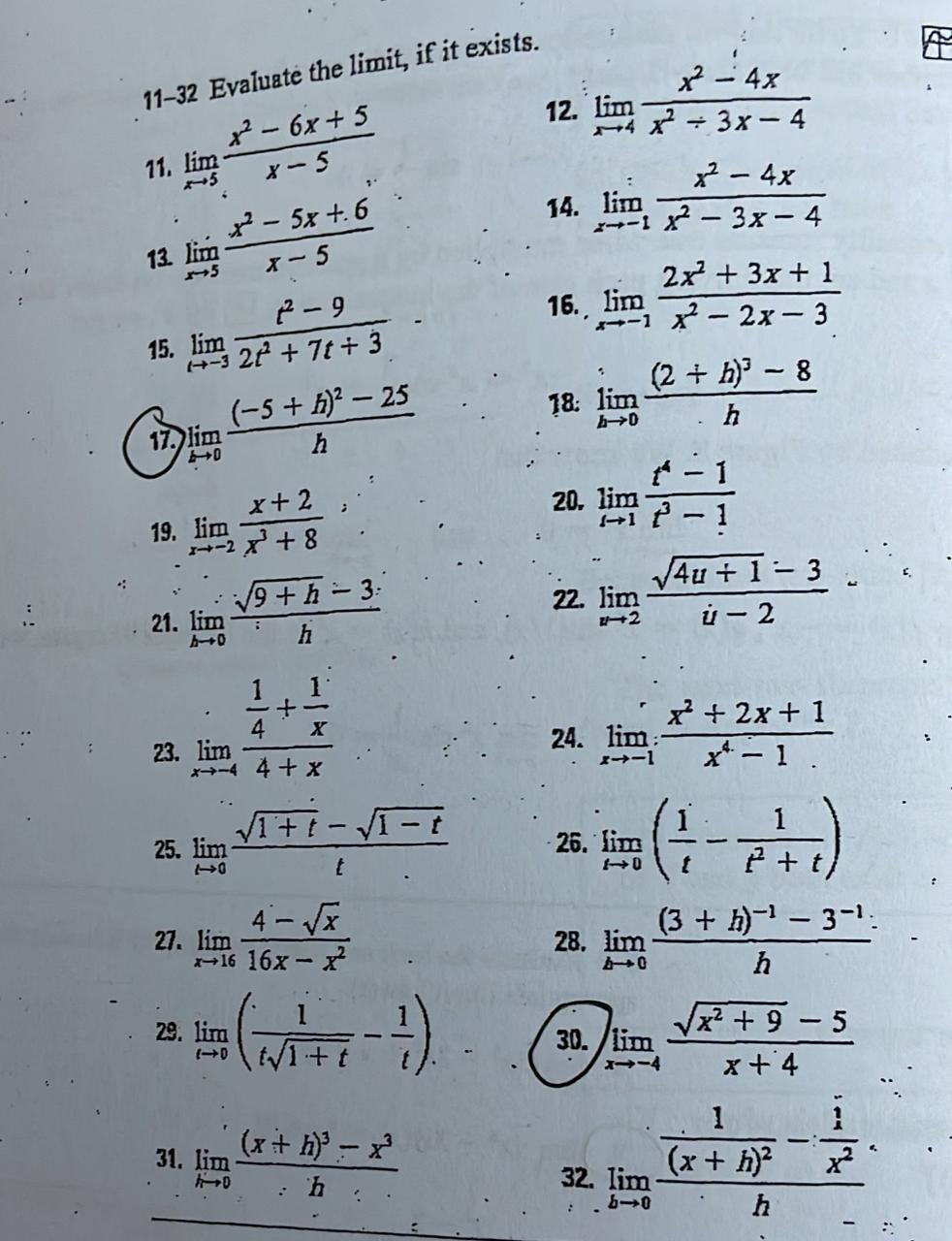 Solved 3-9 Evaluate the limit and justify each step by | Chegg.com
