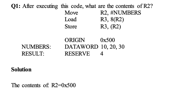 Solved Q1: After executing this code, what are the contents | Chegg.com