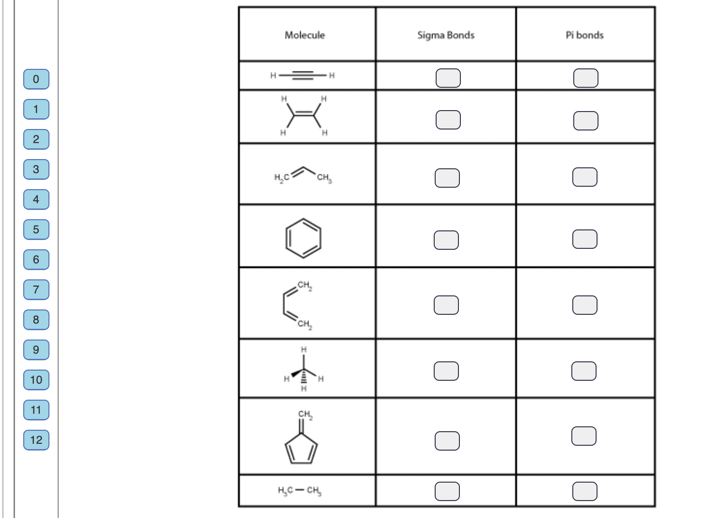 Solved Determine the amount of sigma and pi bonds that exist | Chegg.com