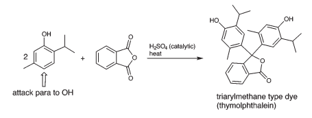 Solved Please show full mechanism of the reaction of thymol | Chegg.com