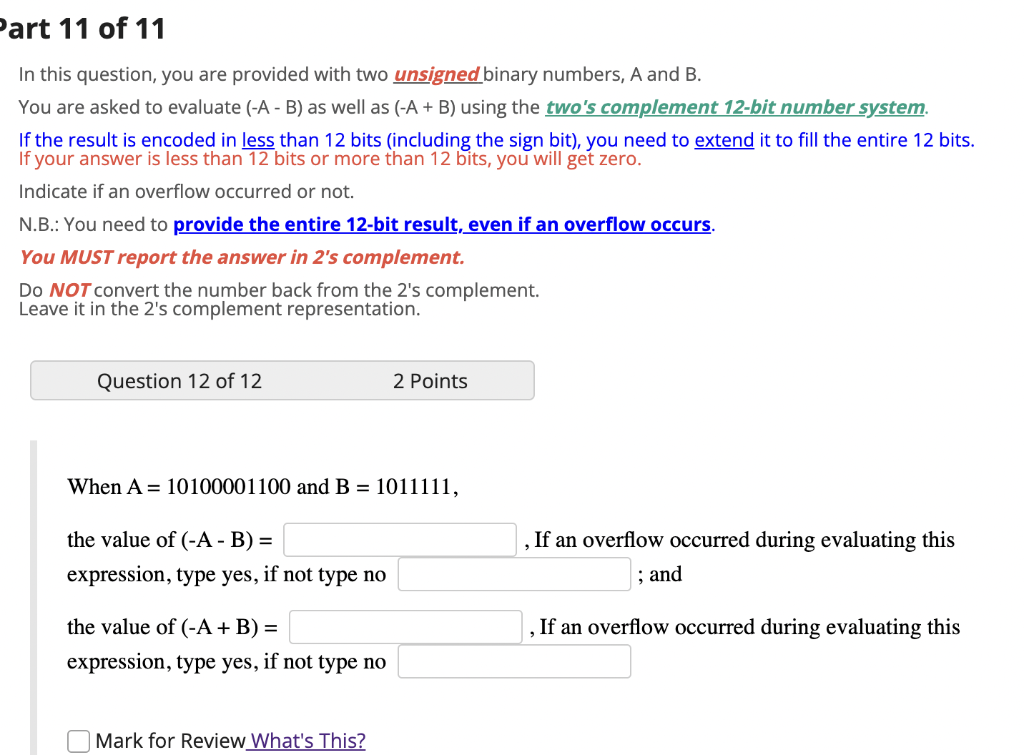 Solved In this question, you are provided with two unsigned | Chegg.com