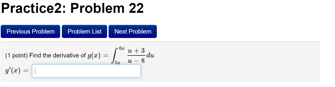 Solved Practice2: Problem 22 Previous Problem Problem List | Chegg.com