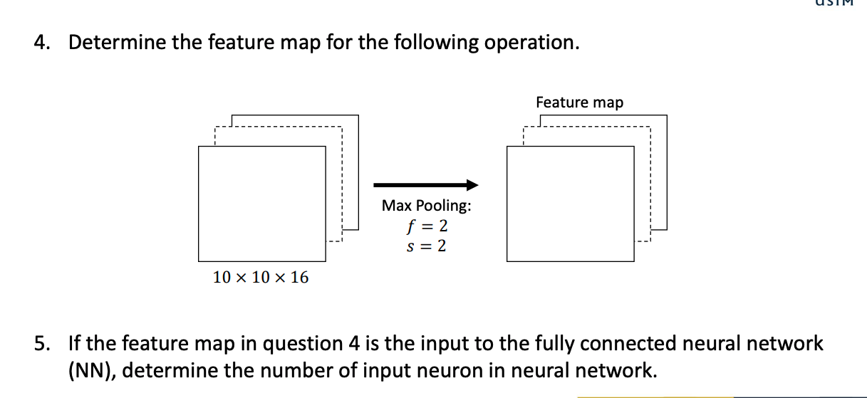 Solved 4. Determine the feature map for the following | Chegg.com