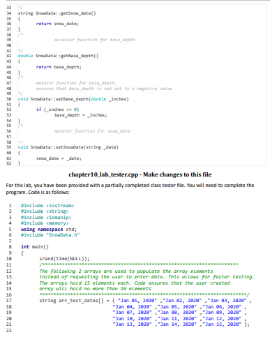 Solved coding C++ programs The purpose of this lab is to | Chegg.com