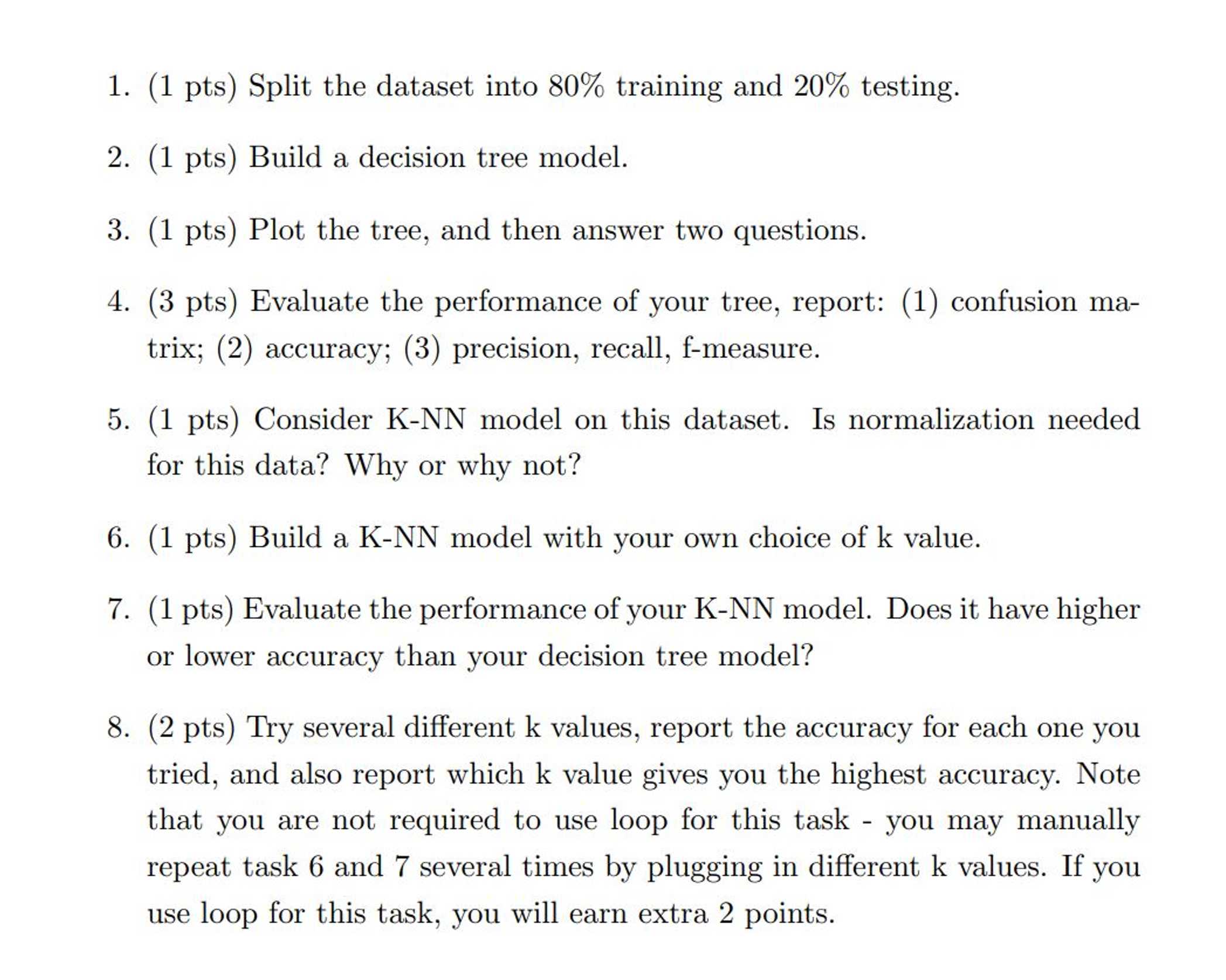 Solved Using R-Studio (1 ﻿pts) ﻿Split the dataset into 80% | Chegg.com