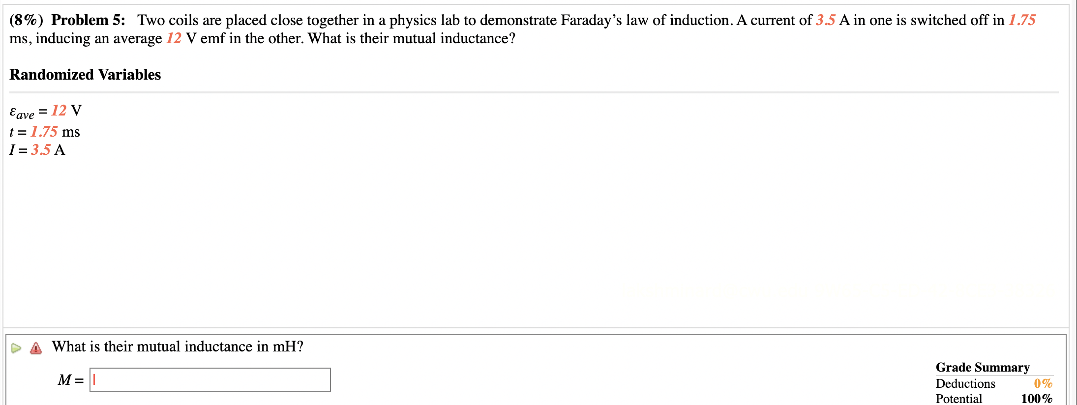 Solved (8\%) Problem 5: Two coils are placed close together | Chegg.com
