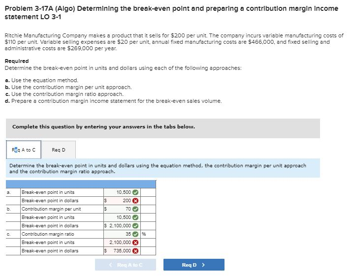 Solved Exercise 3-4A (Algo) Determining variable cost from | Chegg.com