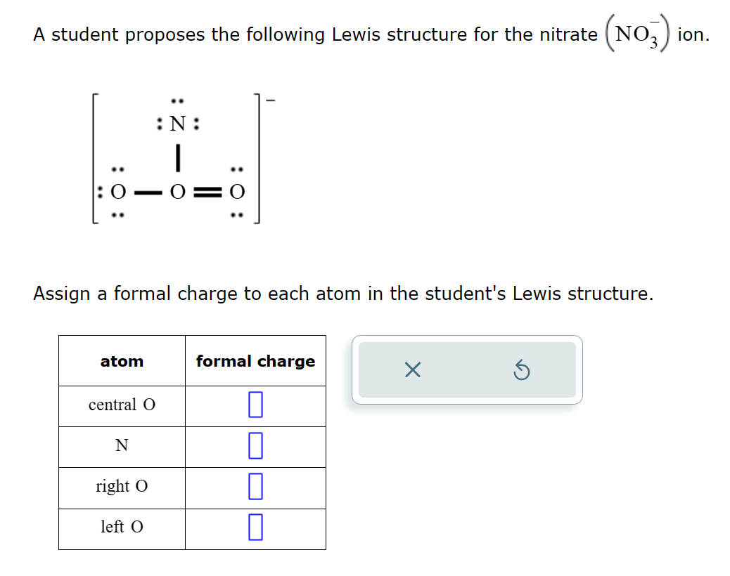 Solved A student proposes the following Lewis structure for | Chegg.com