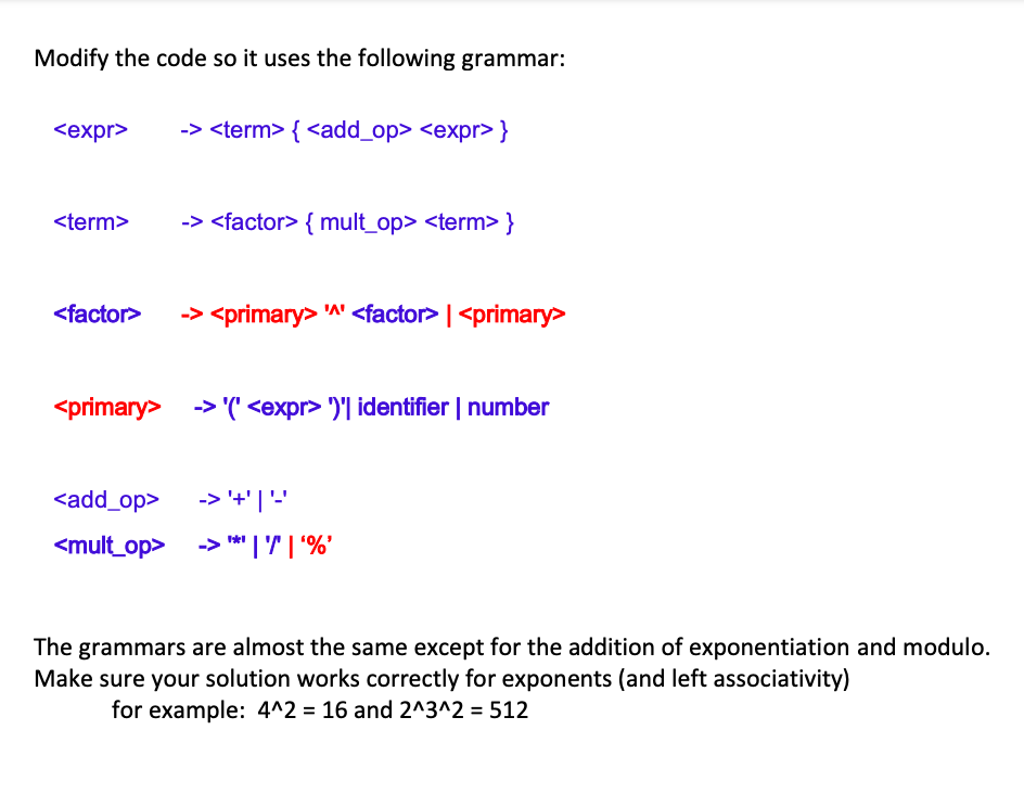 Solved CSC 321 Programming Languages Project 01 Draft – | Chegg.com