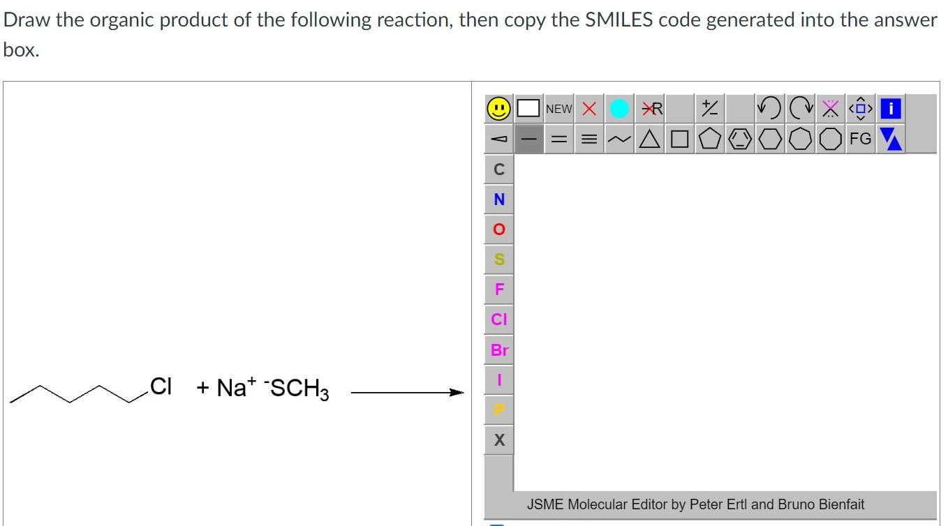 Solved Draw the organic product of the following reaction, | Chegg.com