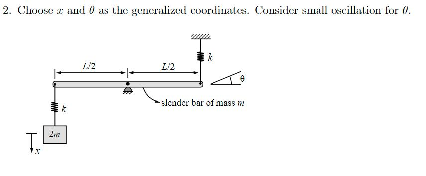 Solved For the following systems, find the mass matrix [m] | Chegg.com