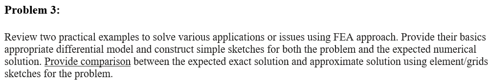 Problem 3: Review two practical examples to solve | Chegg.com