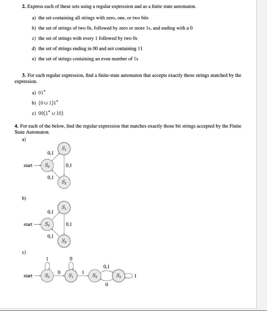 Solved 1 Find The Sum Of Products Expansions Of These