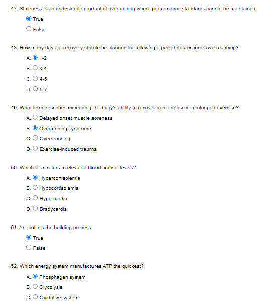 Solved 47. Staleness is an undesirable product of | Chegg.com
