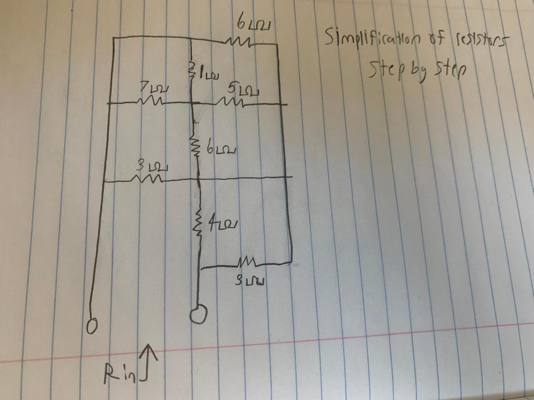 Solved 6 แบ Simplification of resistors Step by step ZI Yญ | Chegg.com