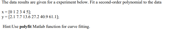 Solved The data results are given for a experiment below. | Chegg.com