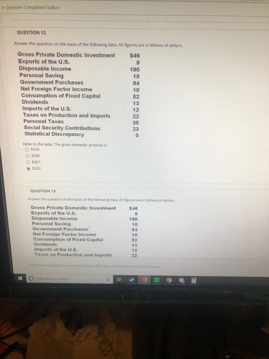 Solved Question Completion Status: QUESTION 1 B D Consumer | Chegg.com