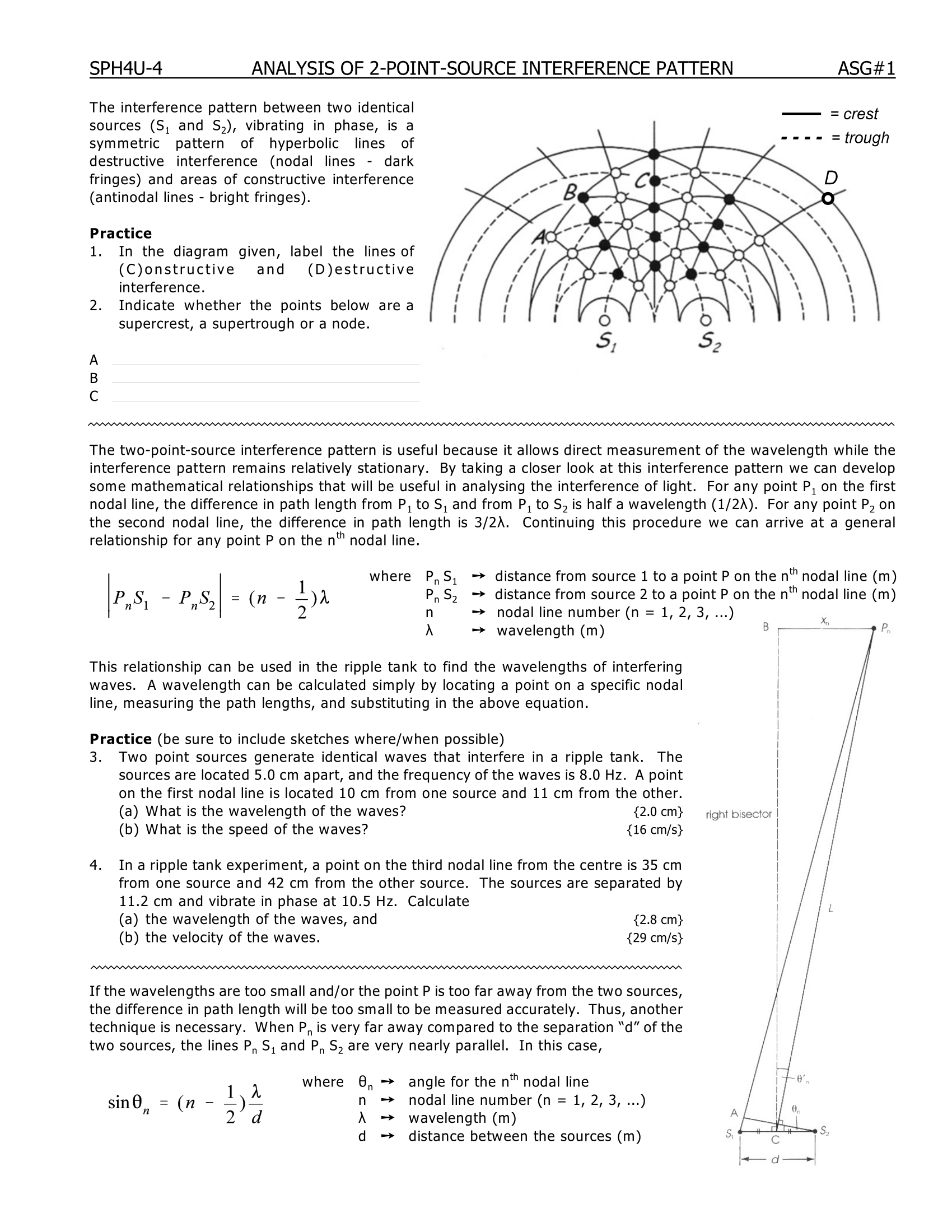 Solved The interference pattern between two identical | Chegg.com