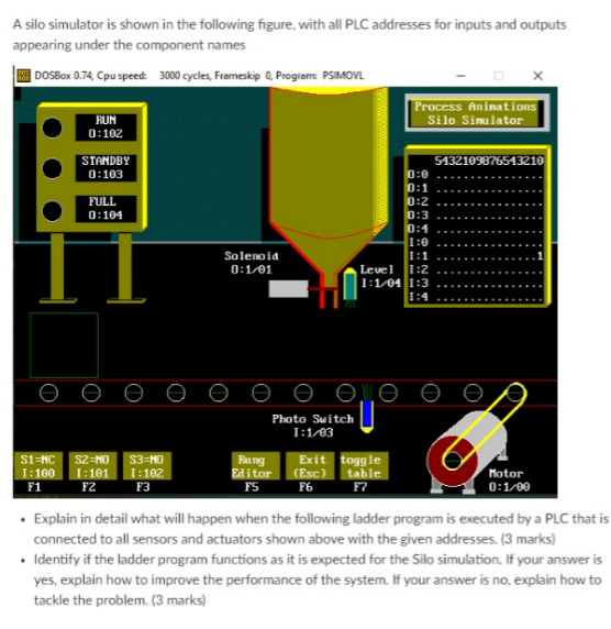 A silo simulator is shown in the following figure, | Chegg.com